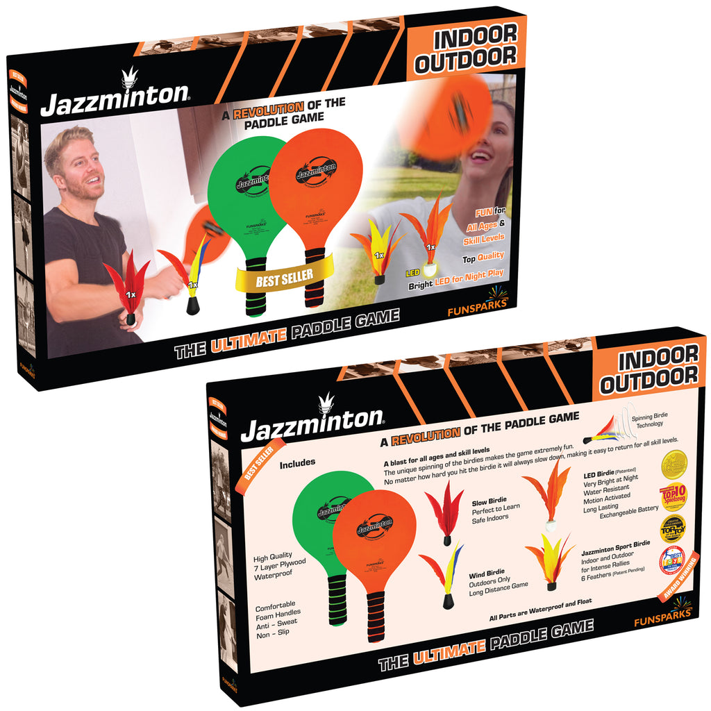 Jazzminton® Variety Paddle Ball Game – Funsparks